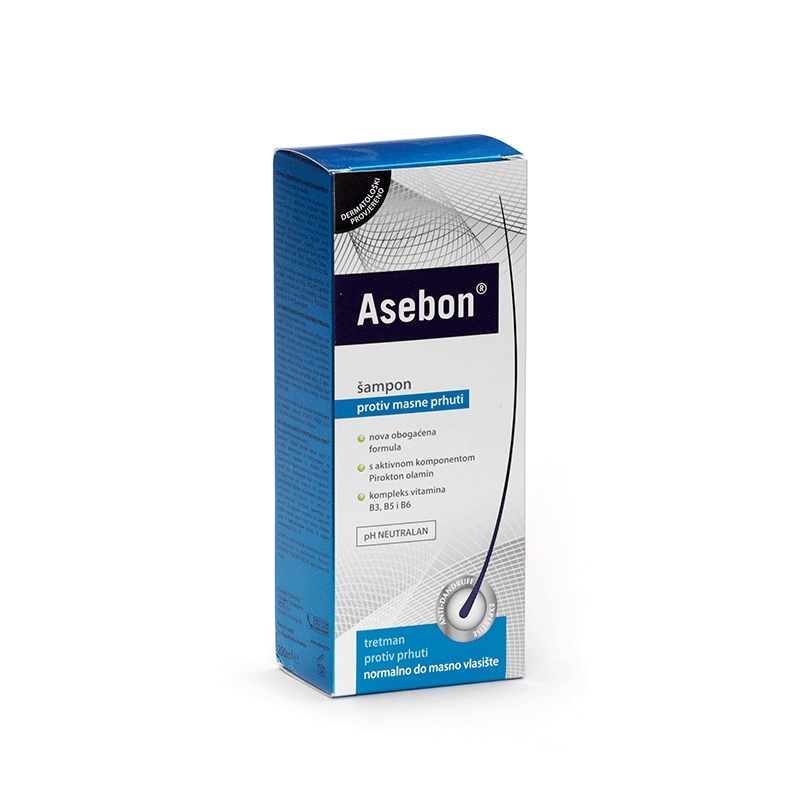 ASEBON ŠAMPON ZA MASNU PRHUT 200 ML - Dobre Ljekarne Webshop