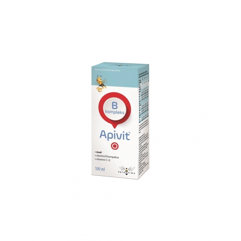Apipharma Apivit B kompleks tekući dodatak prehrani 100 ml - Dobre ...